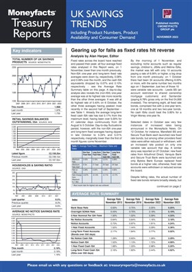 Savings Treasury Report