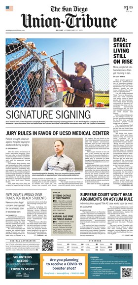 San Diego Union-Tribune - Metro - eNewspaper