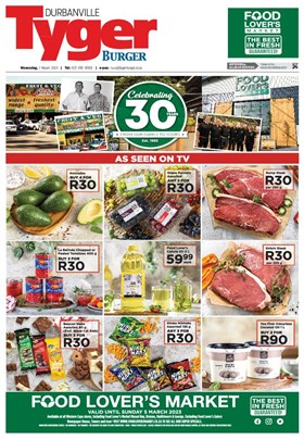 TygerBurger Durbanville open