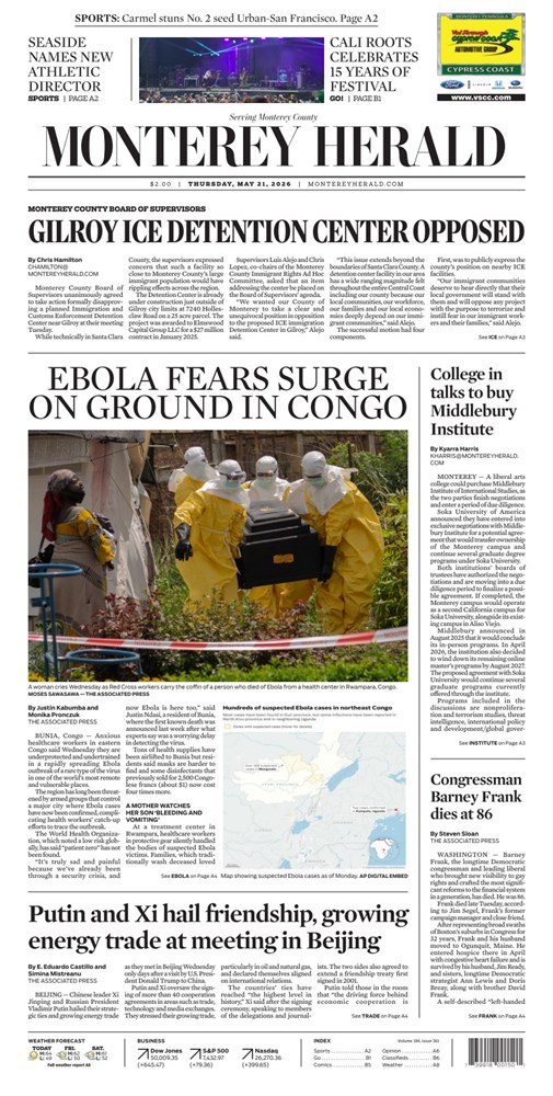 Your e-Edition is ready - Monterey Herald