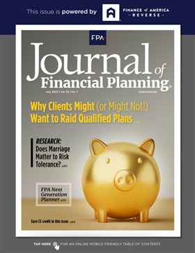 Journal of Financial Planning OPEN SAMPLES and Emails